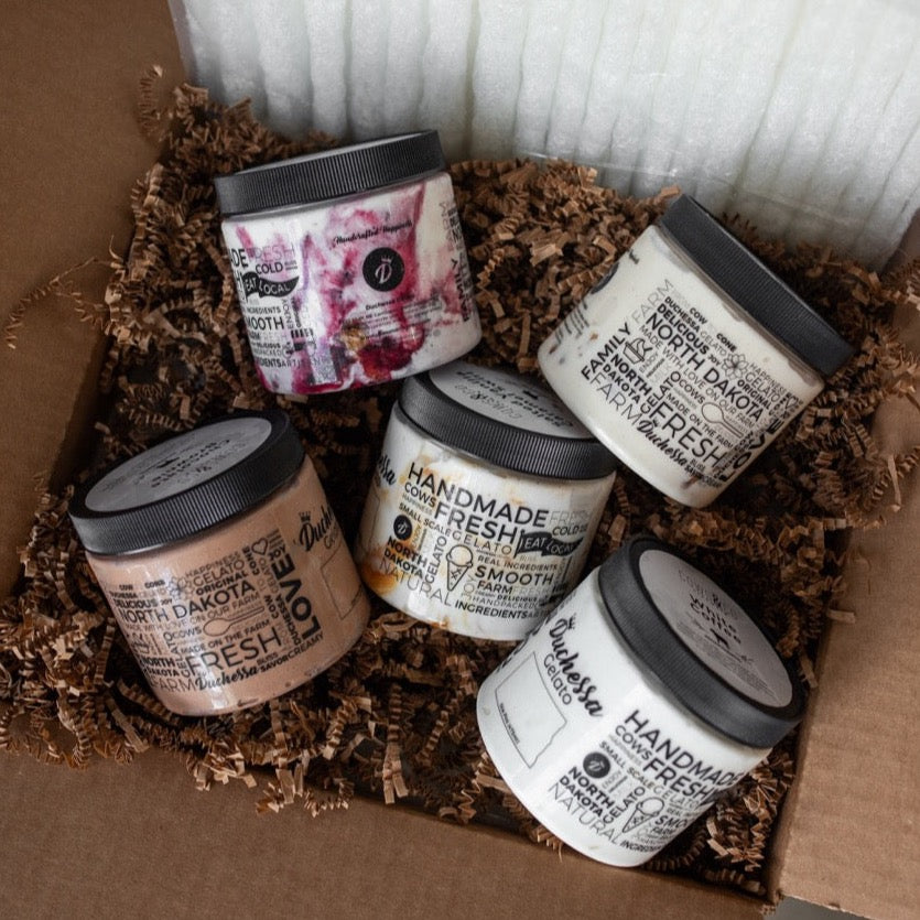 5 Pint Gelato Shipping Box | Cows and Co Creamery